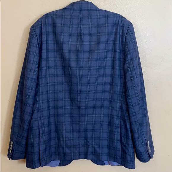 John Barlett | Suits & Blazers | Mens Blue Checkered Sports Coat | Poshmark